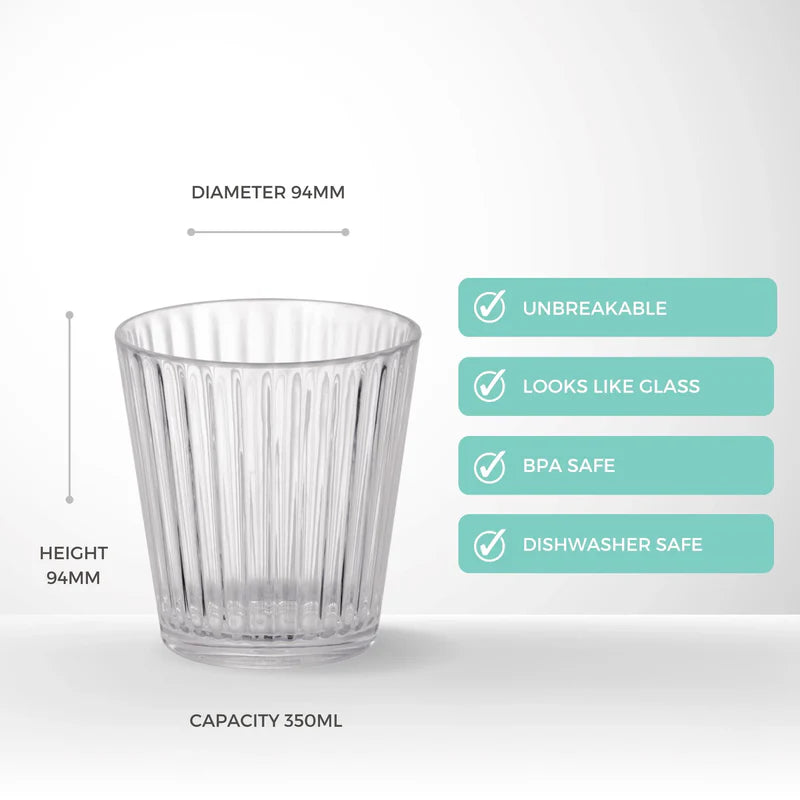 D-Still Unbreakable Bamboo Stackable Tumbler, Polycarbonate - 350mL: P ...
